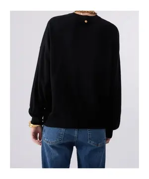 Liu Jo Sweater With Geometric Argyle Intarsia