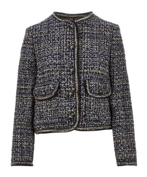 ETRO Etro Fringed Pocket Tweed Blazer