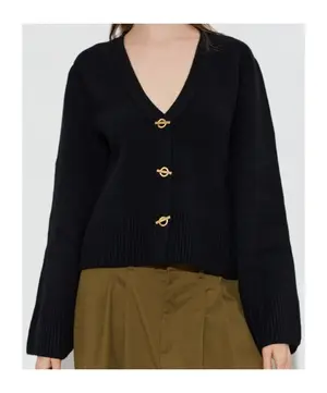 Cult Gaia Long Sleeve V-neck Cardigan