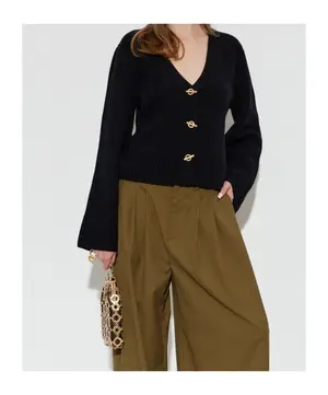 Cult Gaia Long Sleeve V-neck Cardigan