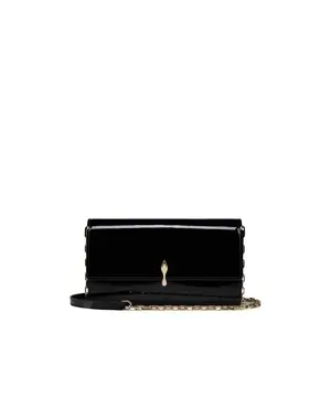 CHRISTIAN LOUBOUTIN Bettina Wallet On Chain - Black