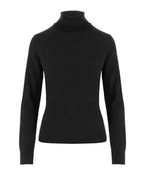 ALLUDE Turtleneck Sweater With Ribbed Cuffs And Hem