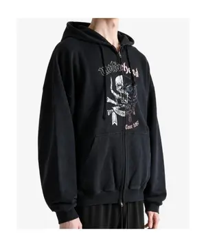 Vetements Graphic Printed Zip-up Jacket