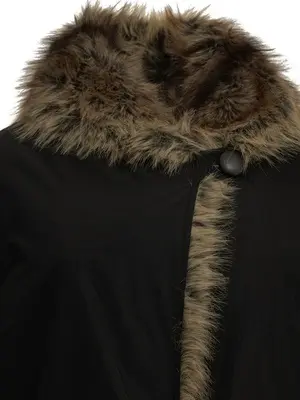 Isabel Marant Étoile Charone Cropped Parka With Faux Fur Collar