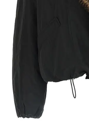 Isabel Marant Étoile Charone Cropped Parka With Faux Fur Collar