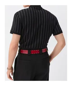 Versace Jacquard Cotton Piqué Polo