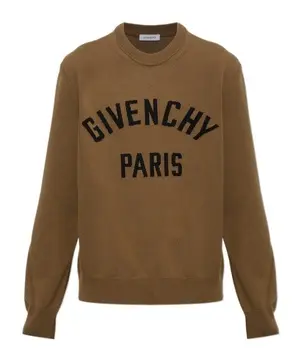 Givenchy Crew Neck Long-sleeved Knitwear - Brown
