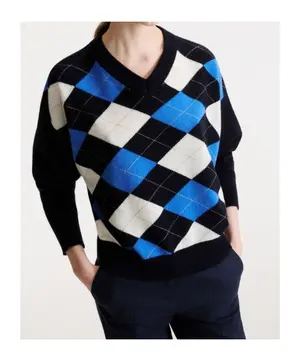Marella Argyle V-neck Jumper