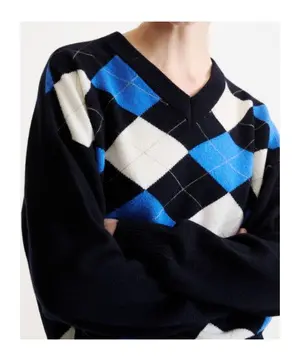 Marella Argyle V-neck Jumper