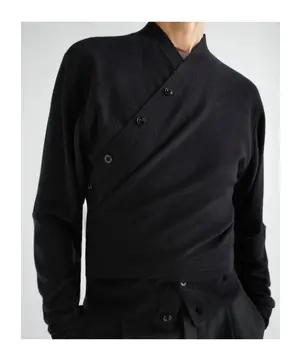 LEMAIRE Merino Wool Blend Trompe-l'œil Cardigan