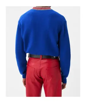 Versace Crewneck Wool Cashmere Sweater