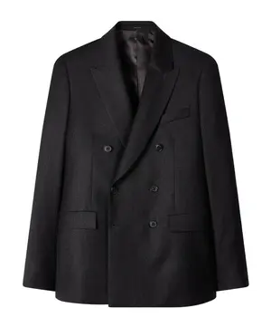 Paul Smith Wool-cashmere Flannel Double-breasted Blazer