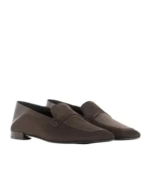 Giorgio Armani Loafer In Split Leather With Leather Lining And Sole