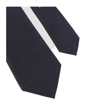 Giorgio Armani Silk Logo Neck Tie - Black