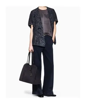Giorgio Armani Shoulder Bag In Split Leather