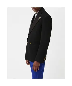 Versace Embellished Double-breasted Blazer