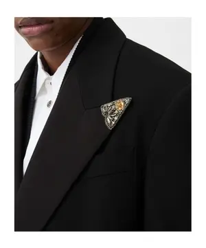Versace Embellished Double-breasted Blazer