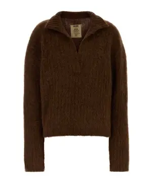 UMA WANG Oversized Polo Sweater