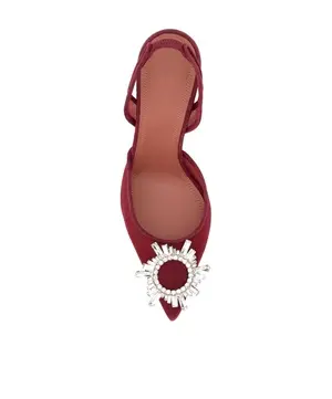 Amina Muaddi Mesh High-heeled Sandals