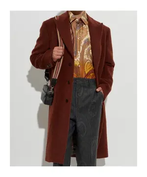 Etro Check-texture Coat