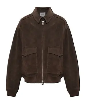 AGOLDE Collared Long-sleeved Casual Jacket