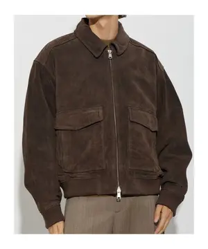 AGOLDE Collared Long-sleeved Casual Jacket