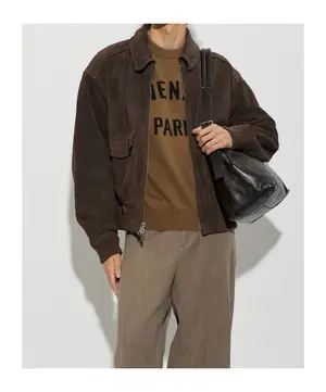 AGOLDE Collared Long-sleeved Casual Jacket