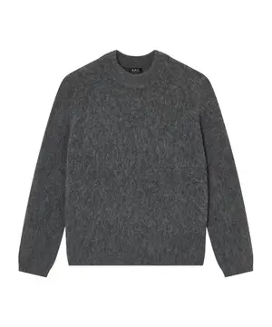 A.p.c. Dylan Sweater Loose-fit Charcoal Gray Sweater - Anthracite
