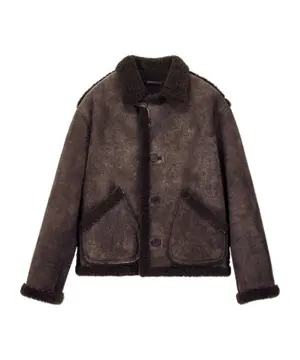 Giorgio Armani Shearling Blouson Jacket