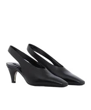 Giorgio Armani Decollete Shoe Leather Lining And Leather Sole