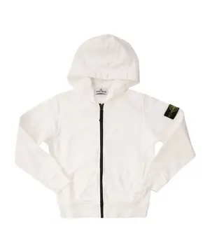 Stone Island Long-sleeve Hooded Sweatshirt With Zip Closure