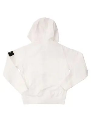 Stone Island Long-sleeve Hooded Sweatshirt With Zip Closure