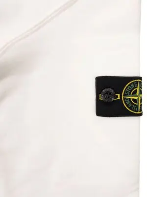 Stone Island Long-sleeve Hooded Sweatshirt With Zip Closure