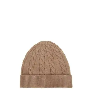 Loro Piana Cedar Cable-knit Beanie Hat - Brown