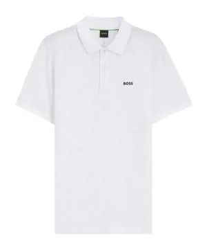 Hugo Boss Logo-print Polo Shirt - White