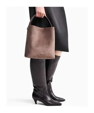 Giorgio Armani Shoulder Bag In Split Leather
