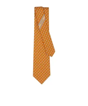 FERRAGAMO Owl-print Tie