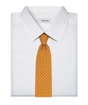 FERRAGAMO Owl-print Tie
