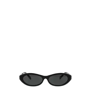 Celine Full Rim Oval Sunglasses - Black