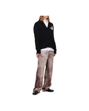 VIVIENNE WESTWOOD Orb Logo V-neck Cardigan