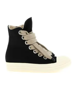 Rick Owens Lace-up High-top Casual Shoes - Black