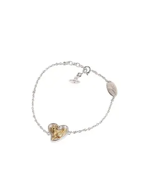 VIVIENNE WESTWOOD Heart Pendant Chain Bracelet