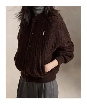 Polo Ralph Lauren Cable-knit Wool-cashmere Jacket