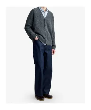 A.p.c. Pierre Cardigan Charcoal Gray Alpaca Wool Cardigan