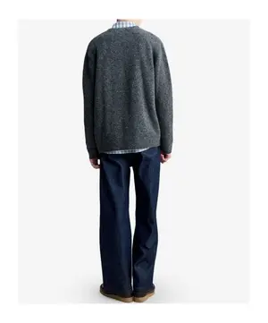 A.p.c. Pierre Cardigan Charcoal Gray Alpaca Wool Cardigan