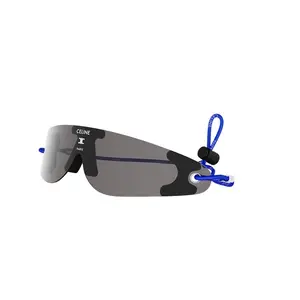 Celine Logo Sports Sunglasses - Gray