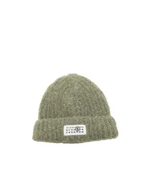 MAISON MARGIELA Logo-patch Beanie Hat - Gray