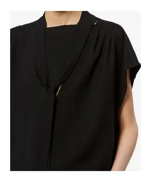 Isabel Marant Étoile Selene Sleeveless Crepe Blouse - Black