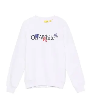 Off-White Crew Neck Long Sleeve T-shirt - No