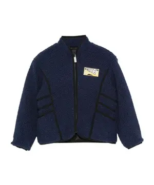 Off-White Long-sleeve Jacket With Stand Collar